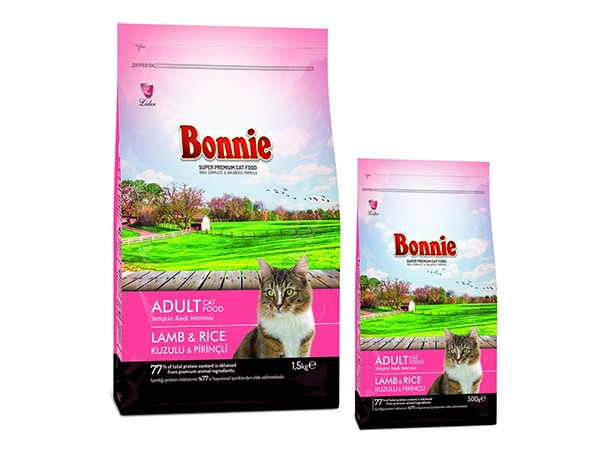 BONNIE ADULT CAT FOOD LAMB AND RICE - Pets empire